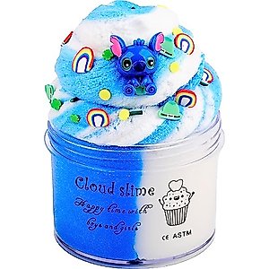 New Blue Cake Cloud Slime,Soft and Non-Sticky Cloud Slimes, Scented DIY Slime Kit for Girls Boys, Kids Party Favors Slime Putty Toy，Stress Relief Toy for Kids