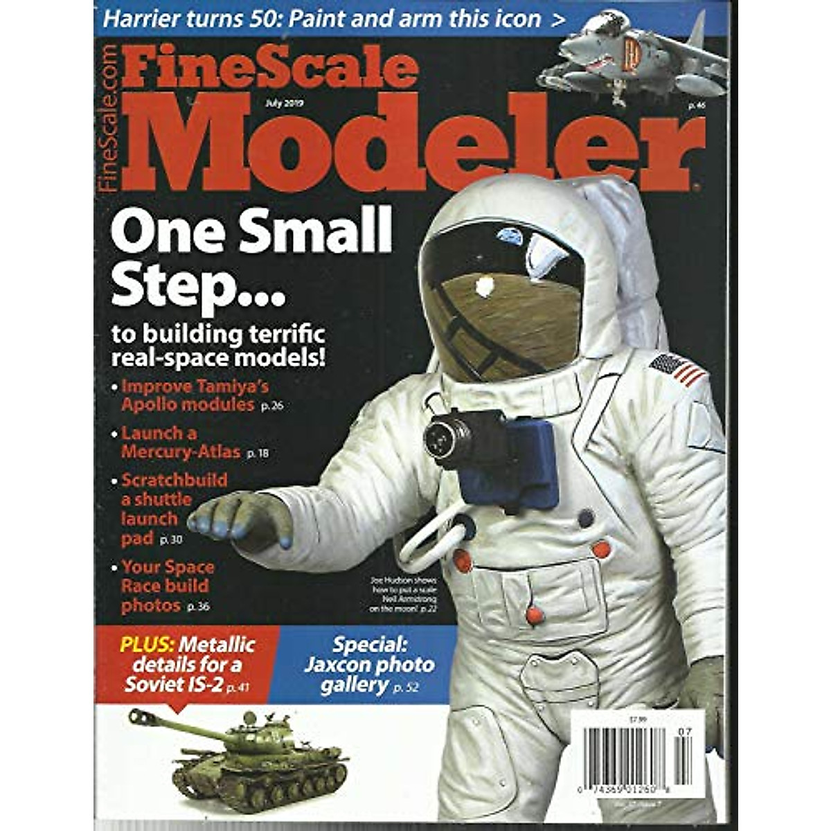 FINE SCALE MODELER MAGAZINE, ONE SMALL STEP JULY, 2019 VOL. 37 ISSUE, 7