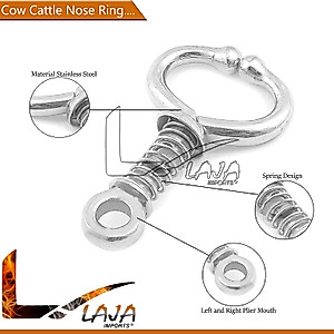 LAJA Imports Nose Pliers Cattle. Ring Clamp Traction Cattle Ring. The bulls. Cow. Ring