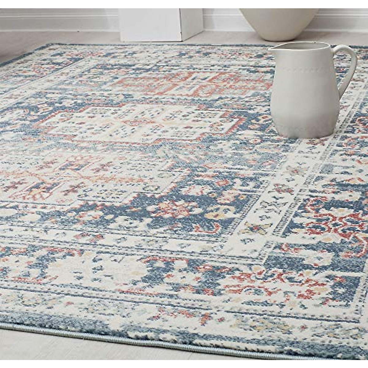 Rugs America Gallagher Collection GL55C Prussian Sundara Transitional Vintage Area Rug 8' x 10'