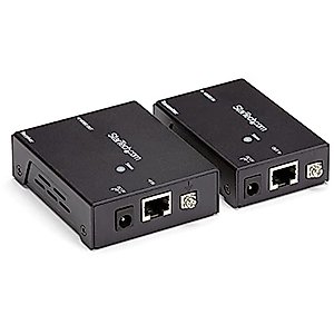 StarTech.com HDMI over CAT5e / CAT6 Ethernet Extender w/ HDBaseT, 4K@115ft, 1080p@230ft, HDMI Video Transmitter/Receiver Kit, TAA