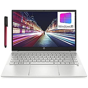 HP [Windows 11] Pavilion 14 Laptop Computer, 14" FHD 400 nits, Intel Quad-Core i7-1195G7 up to 5.0GHz, 16GB DDR4 RAM, 512GB PCIe SSD, WiFi 6, BT 5.2, Backlit KB, Fingerprint Reader, 64GB Flash Stylus