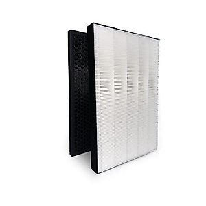 True HEPA Filter + Activated Carbon Pre Filter Compatible with Bissell Air220 Air320 Air Purifier 2609a 2768a Part 2677, 1 set