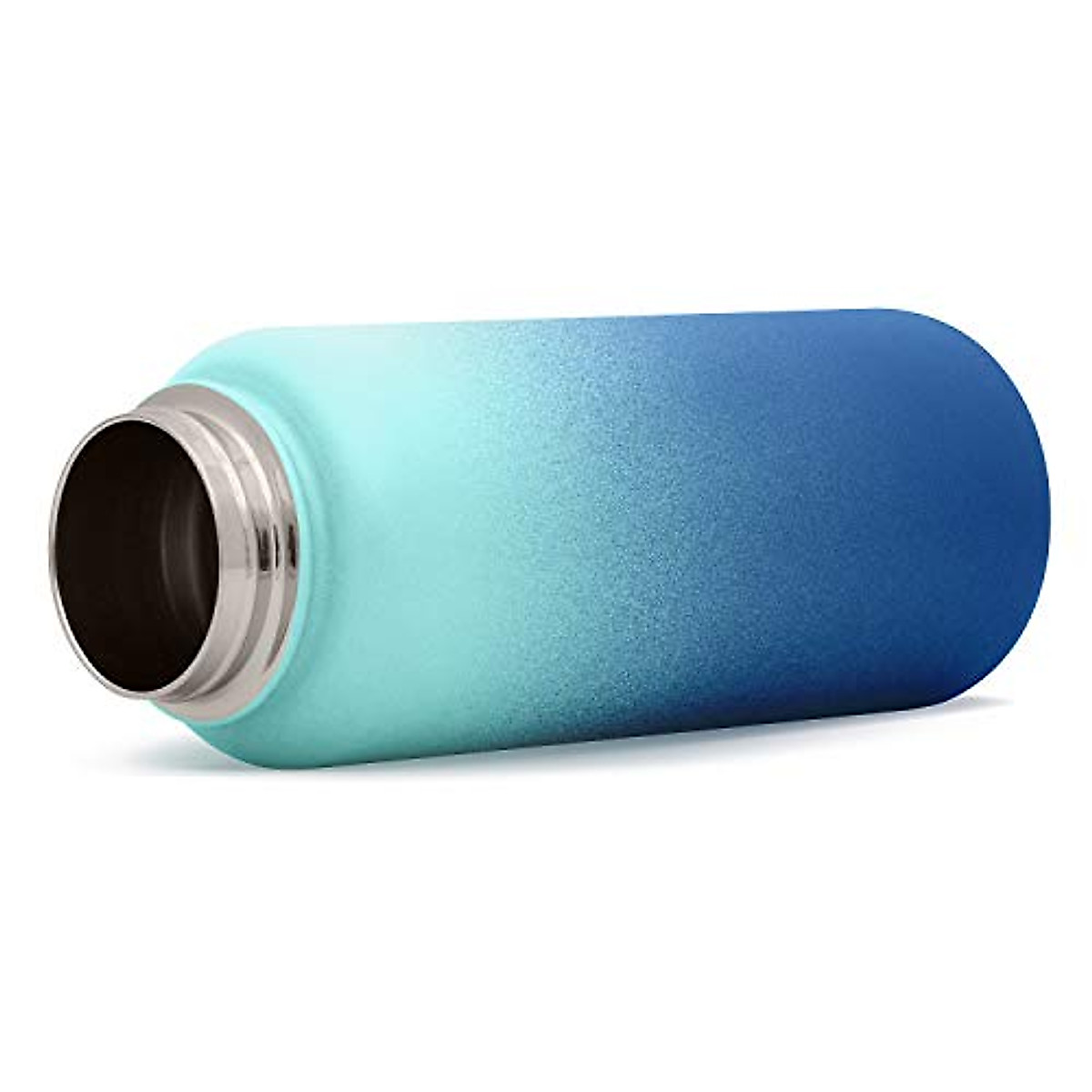 Simple Modern Summit Insulated Water Bottle with 3 Lids - Straw, Flip, Chug - 1 Liter Reusable Wide Mouth Stainless Steel Flask Thermos, 32oz (945ml), Ombre: Pacific Dream