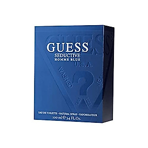 Guess Seductive Homme Eau De Toilette Spray for Men, Blue, 3.4 Ounce