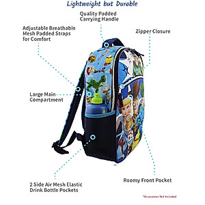 Disney Toy Story 4 Boy's Girl's 16 Inch School Backpack (One Size, Blue)