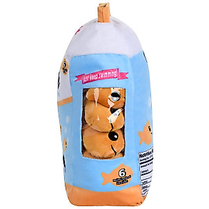 iscream Play with Your Food! Go Fish! Fleece Play Pillow Set with Embriodered Accents