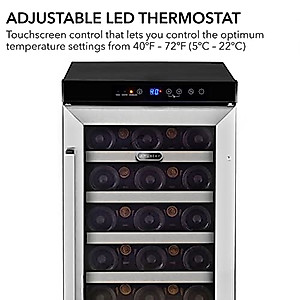 Whynter BWR-33SD 33 Bottle Built-In Wine Refrigerator,Multi