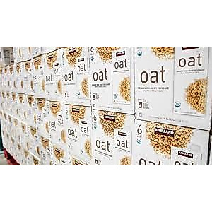 Kirkland Signature Oat Organic Non-Dairy Beverage - Made With Rolled Oats - 2g Rolled Oats in Every Serving - Ready Set Gourmet Donate a Meal Program - 2 Pack (192 Fl oz. Each)