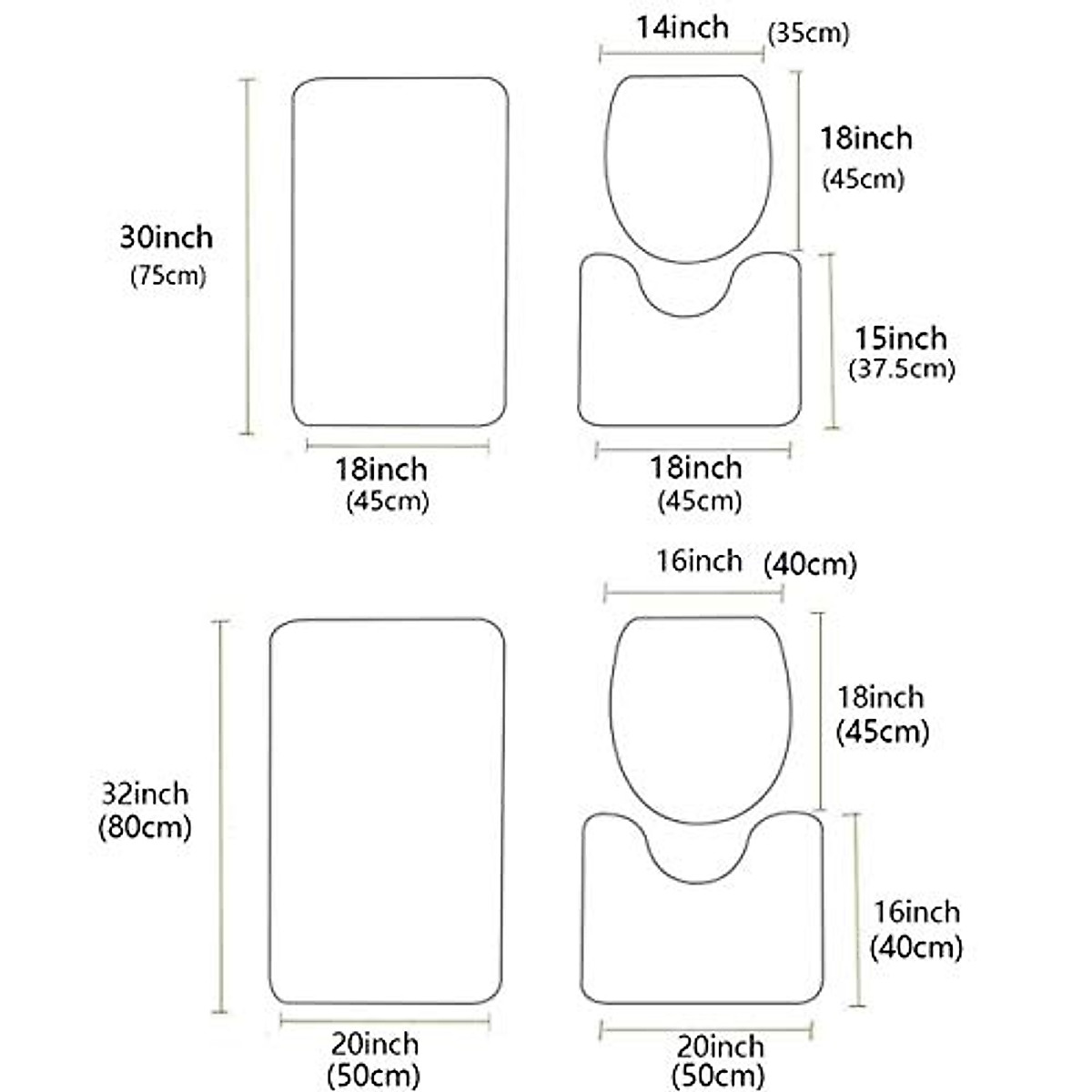 Meet 1998 3 Pcs Bath Rug Set Autumn Leaves Happy Thanksgiving Day Pumpkin Sunflowers Water Absorbent Bathroom Mat Non-Slip U-Shaped Toilet Mat Toilet Seat Cover for Tub Shower Bathroom -Small