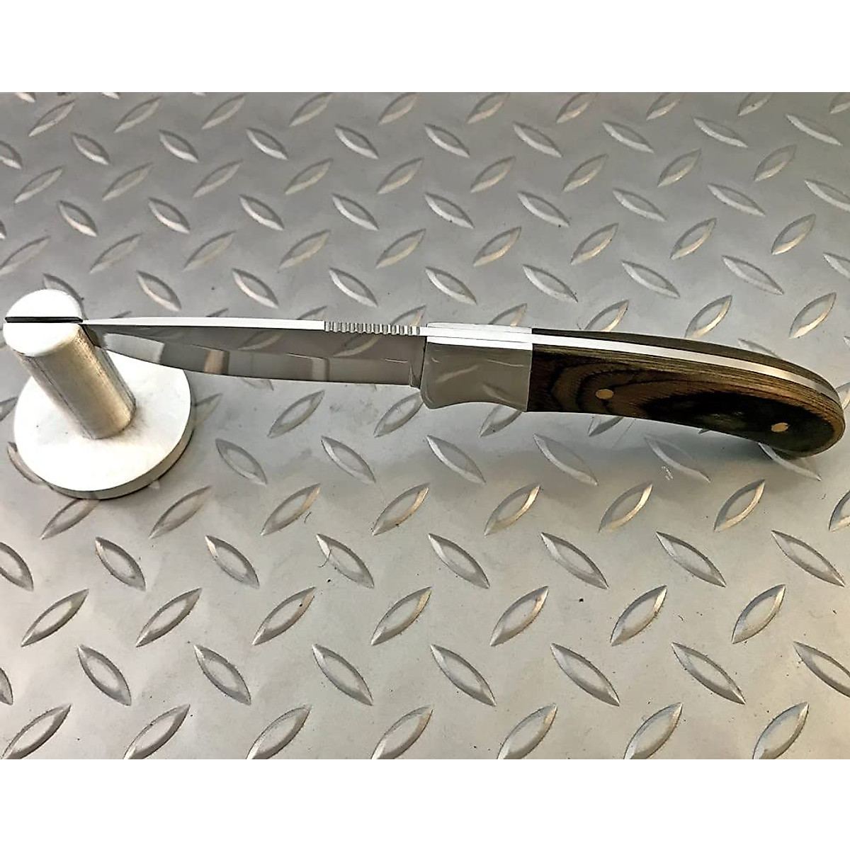 Fury Mustang Mirror Finished Razor Edge Blade Hunting Knife, 8-Inch