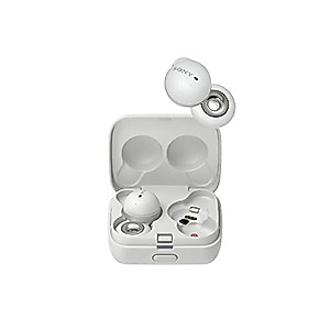 Sony LinkBuds Truly Wireless Earbud Headphones with an Open-Ring Design for Ambient Sounds and Alexa Built-in, Bluetooth Ear Buds Compatible with iPhone and Android, White