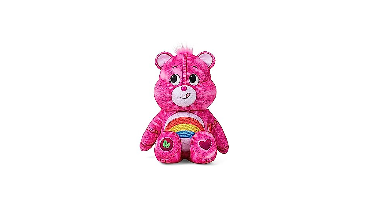 Cheer Bear Plushie - Eco-Friendly Denim Design