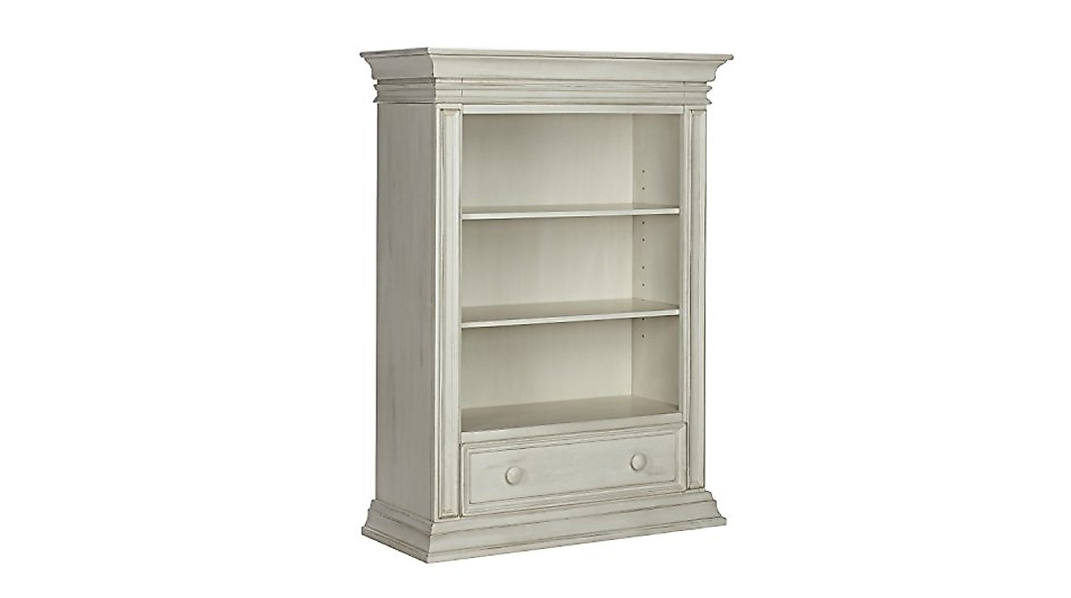 Baby Cache Vienna Bookcase - Elegant Nursery Storage in White