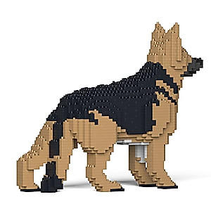 JEKCA German Shepherd 01S-M01 | Plastic Building Blocks | Age 14+