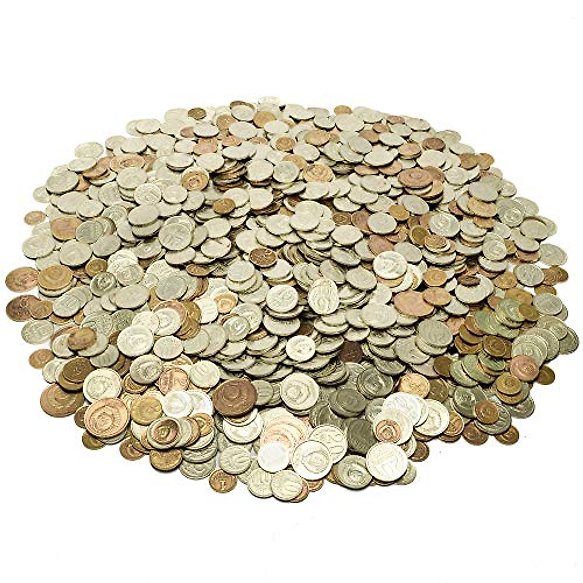 LOT of 100 USSR Soviet Russian KOPEKS Coins 1961-1991 Cold WAR Hammer and Sickle Money