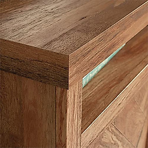 Sauder Cannery Bridge Herringbone TV Credenza Sindoori Mango, for TVs up to 65", Sindoori Mango Finish