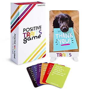 Positive Trait Therapy Games: Social Skills Games that Teaches Social Work Therapy for Kids, Teens and Adults Effective for Self Care, 115 Play Therapy Cards, Counseling game for teachers and families