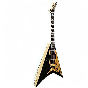 Axe Heaven RR-085 Randy Rhoads Black and Gold Concorde Flying V Mini Guitar