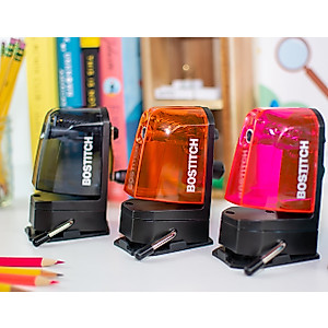 Bostitch Office Multi-Mount Manual Pencil Sharpener, Vacuum Mount or Screw Mount, Black (MPS2-BLK)