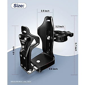 FODSPORTS Motorcycle ATV Cup Holder, Upgraded Motorcycle Drink Holder with 0.5-1.57" Metal Clamp, Universal Water Bottle Holder for Bike Scooter Boat Stroller Golf Push Cart Wheelchair Tractor