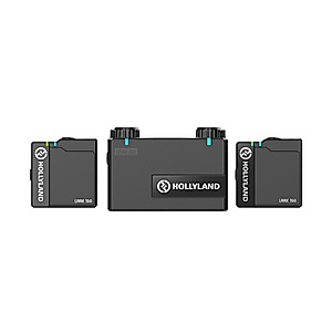 Hollyland Lark 150 Wireless Dual Microphone System,2.4GHz Digital Wireless Transmission with Charging Case