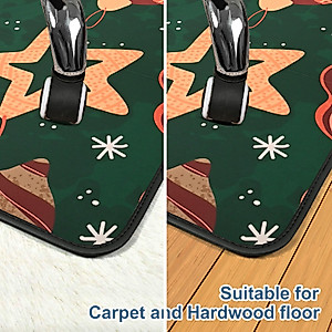 Mapuon Heavy Duty Desk Chair Mat for Carpet & Hardwood Floors, 48" x 36" Exquisite Jacquard Floor Mat Office Chair Mat for Carpeted Floors and Hardwood Floor for Home Office
