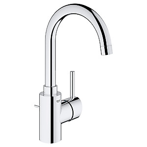 GROHE 32138002 Concetto, Single Hole Single-Handle L-Size Bathroom Faucet 1.2 GPM, Chrome