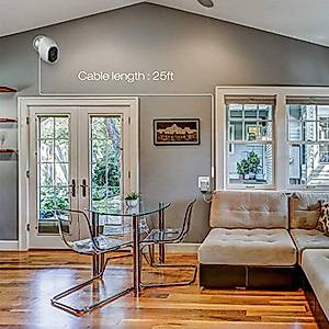 3Pack Power Adapter Compatible with Arlo (Replace CR123A), with 25Feet/7.5m Weatherproof Outdoor Cable Continuously Power Your Arlo Camera, Not Compatible with Alro Pro and Arlo 2