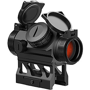Feyachi V30 2MOA Red Dot Sight Auto On & Off 1x20mm Compact Reddot Optics with Low Profile and Absolute Co-Witness Mount, Flip Up Lens Covers and Anti Reflection Device