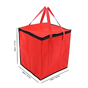 Food Warmer Bag Insulated Food Delivery Bag Pizza Delivery Bag(12-inch heightening（40*40*45CM）)