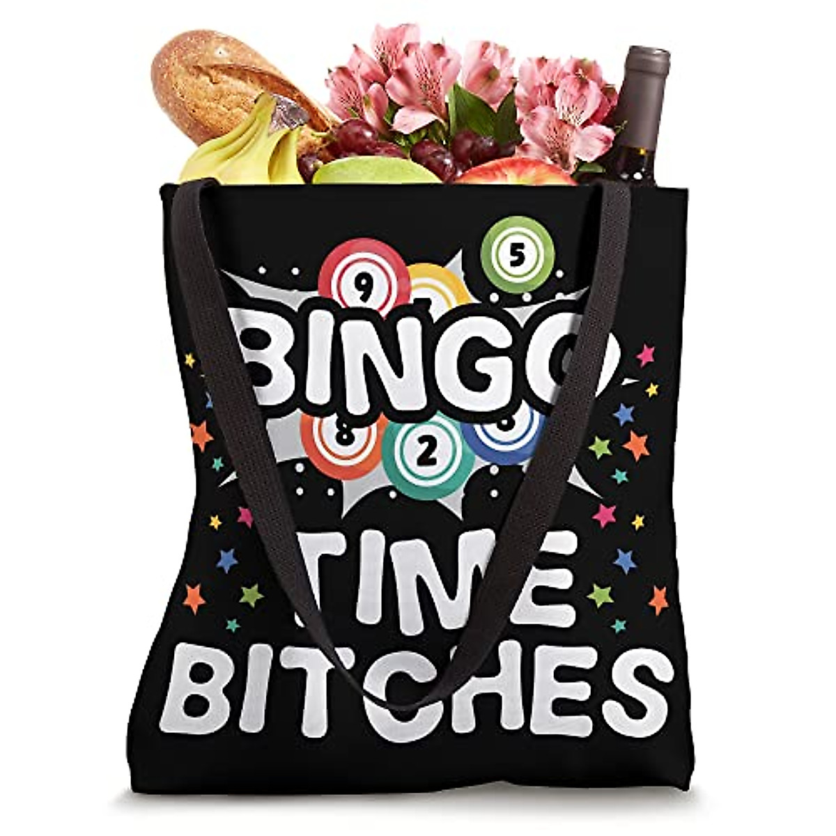 Bingo Time Bitches | Funny Bingo Lover Funny Bingo Tote Bag