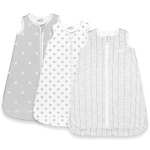 Baby Sleeping Bag Sack – Infant Sleeping Bags 12-18 Months – 3 Pack - Cotton Wearable Blanket Baby Sleep Bag – Unisex Zip Up Baby Bag for Sleeping for Boys & Girls – Breathable Bag Sleepers for Babies