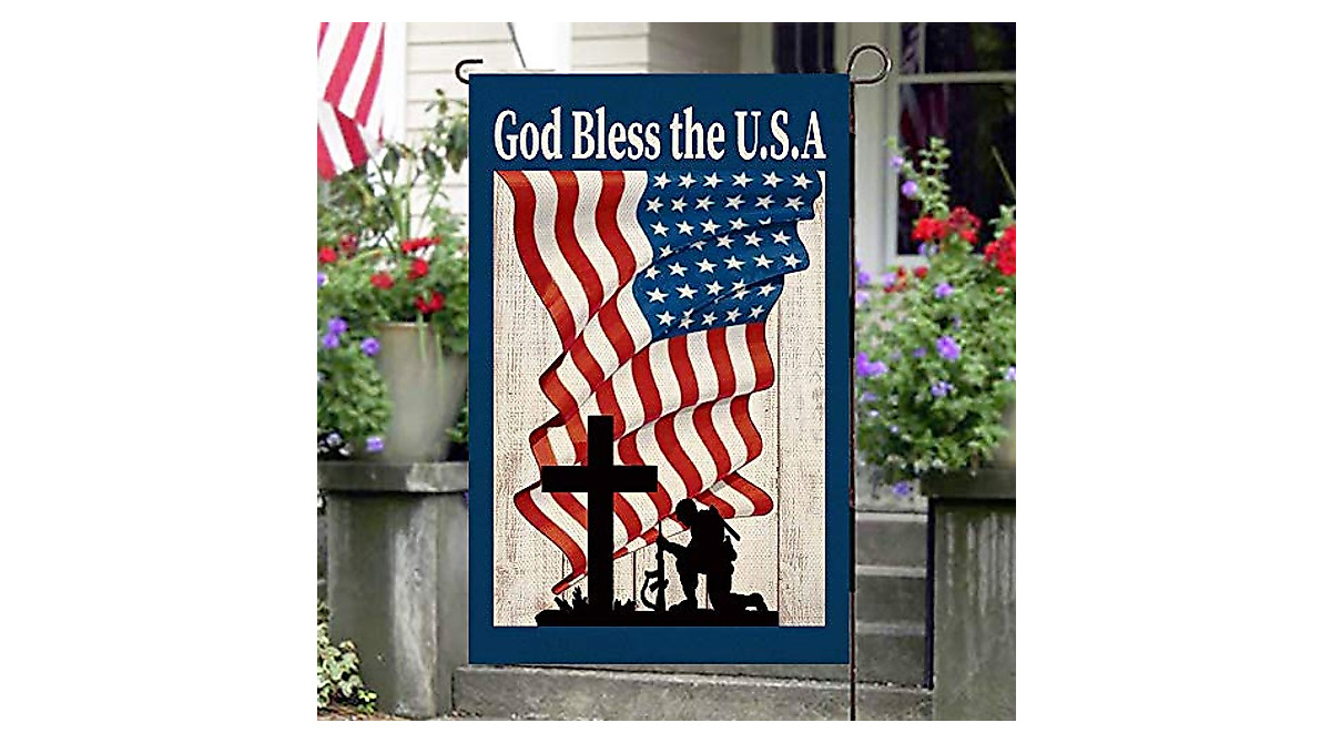 Baccessor Patriotic Garden Flag for Independence Day