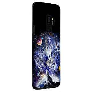 Galaxy S9 Cosmic Space Wolf, Wolves Family Howling, Constellation Case