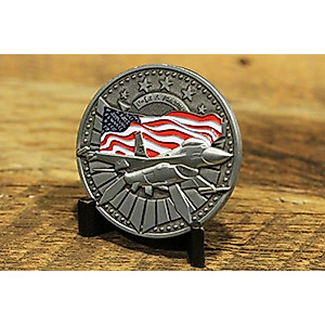 F-16 Fighting Falcon Challenge Coin! Fighter Jet Military Coin, Aircraft Plane Custom Coin! Designed by Military Veterans!