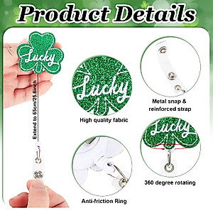 9Pcs Fall Holiday Badge Reels Embroidered Retractable Felt Nurse Badge Holder Name ID Card with Alligator Clip for Valentines St Patricks Easter Spring Independence Fall Thanksgiving Halloween Winter