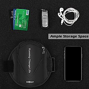 Simptech Running Phone Armband, Sweatproof Workout Phone Holder Fits iPhone 14/13/Pro Max/Plus/Mini/12/11/SE/XR