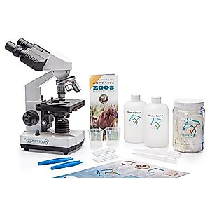 Professional Microscope Kit for Fecal Egg Count, by Eggzamin. Binocular Microscope and Accessories for Conducting Fecal Egg Count to Test Your Animals for parasites. Instructions