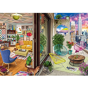 Ravensburger NYC New York City Apartment Vision 1000 Piece Jigsaw Puzzle for Adults & Kids Age 12 Years Up