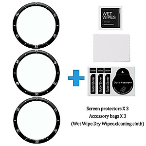 KELOLIN Screen Protector for HUAWEI Watch GT 2e, Easy to Install [3 Pack] 3D Curved Edge Anti-Scratch Anti-Fingerprint HD Ultra Shatterproof Flexible Protector Compatible with HUAWEI Watch GT 2e