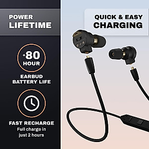 Pro Ears Stealth Elite, 28 dB NRR, IPX6 Waterproof, Bluetooth 5.0 Ear Protection with 3 Modes - Isolation, Awareness, Amplification