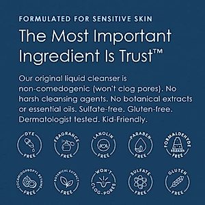 Vanicream Liquid Cleanser - 8 fl oz – Unscented, Gluten-Free Formula for Sensitive Skin