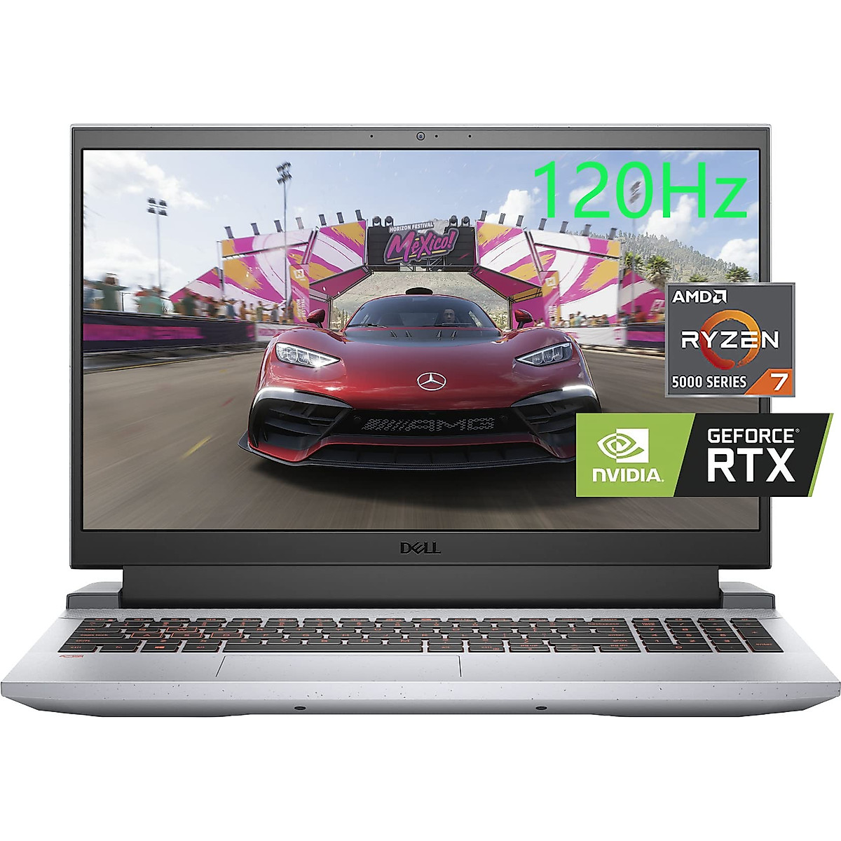 Dell G15 15.6" FHD 120Hz Gaming Laptop, AMD Ryzen7 5800H(8-core, Up to 4.4 GHz), NVIDIA GeForce RTX 3050 Ti, 32GB 3200MHz RAM, 1TB PCIe SSD, Backlit Keyboard, HDMI, WiFi 6, Win 11, Grey