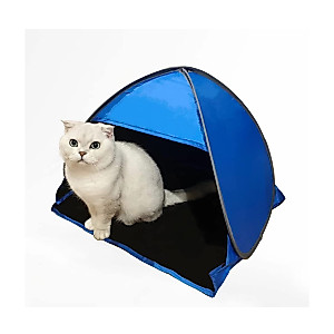 RXQNN Small Pop-up Head Tent Portable Beach Shade with Two Sand Bags, Mini Beach Tent Pet Shade for Dogs/Cats