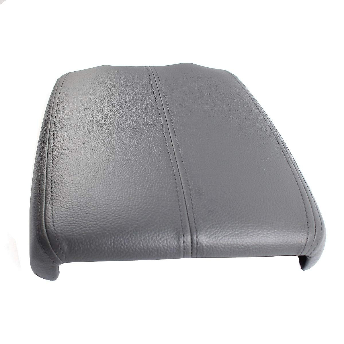 MOTOALL Auto Car Leather Suture Center Console Armrest Lid Cover Cap for 2008 2009 2010 2011 2012 Honda Accord Synthetic Leather (Vinyl) Plastic Gray