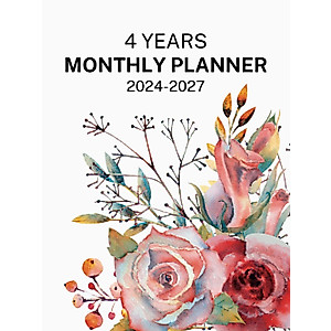 2024-2027 Monthly Planner 4 Years: 48 Months January 2024 to December 2027 Calendar Agenda Organizer Schedule and Appointment Notebook | Large Size: 8.25 x 11 with Federal Holidays