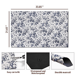 2 Pack Under Sink Organizers and Storage with Under Sink Mat, 2 Tier Black Pull Out Bathroom Cabinet Organizer , Cabinet Organizer with Hooks and Hanging Cups for Home Bathroom Kitchen Organization