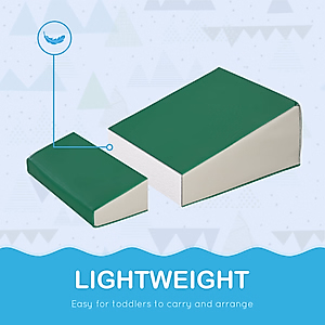 Soozier 5 Piece Climb and Crawl Activity Play Set, Baby Soft Play Set, Foam Climbing Blocks for Toddlers, Kids Preschooler Indoor Play Equipment Multicolor