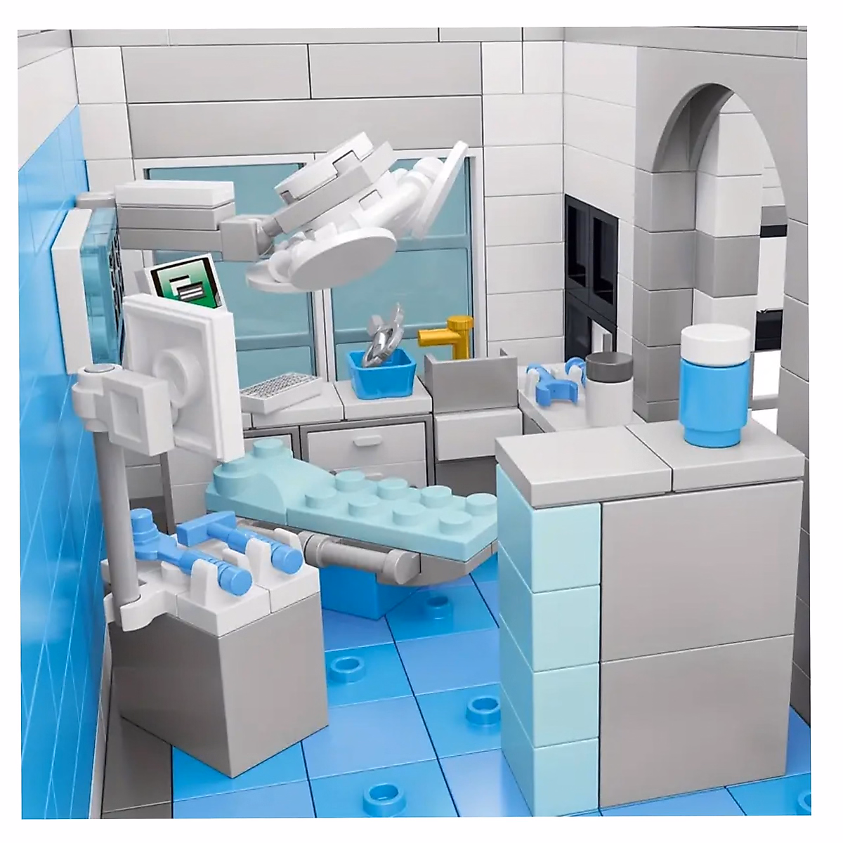 General Jim's Modular Building Blocks City Emergency Hospital Set Expert Creator - Great Gift for MOC Builders- Compatible with Lego City Sets